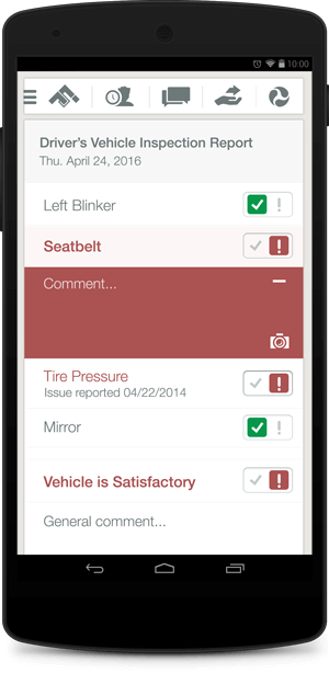 DVIR: Electronic Driver Vehicle Inspection Report | FTSGPS