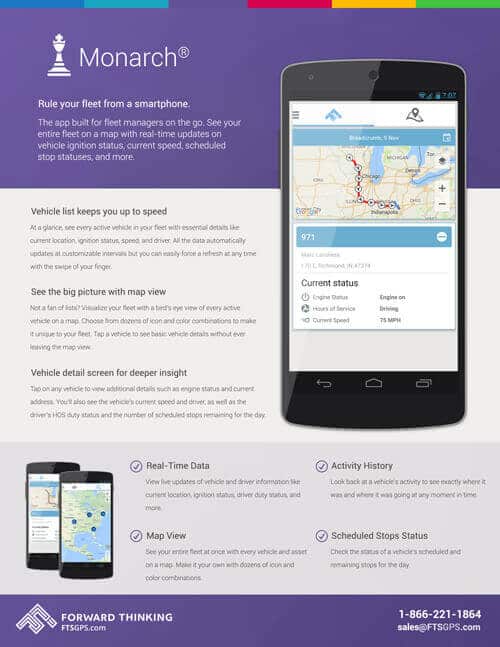 Fleet Management Mobile App - Monarch® | FTSGPS