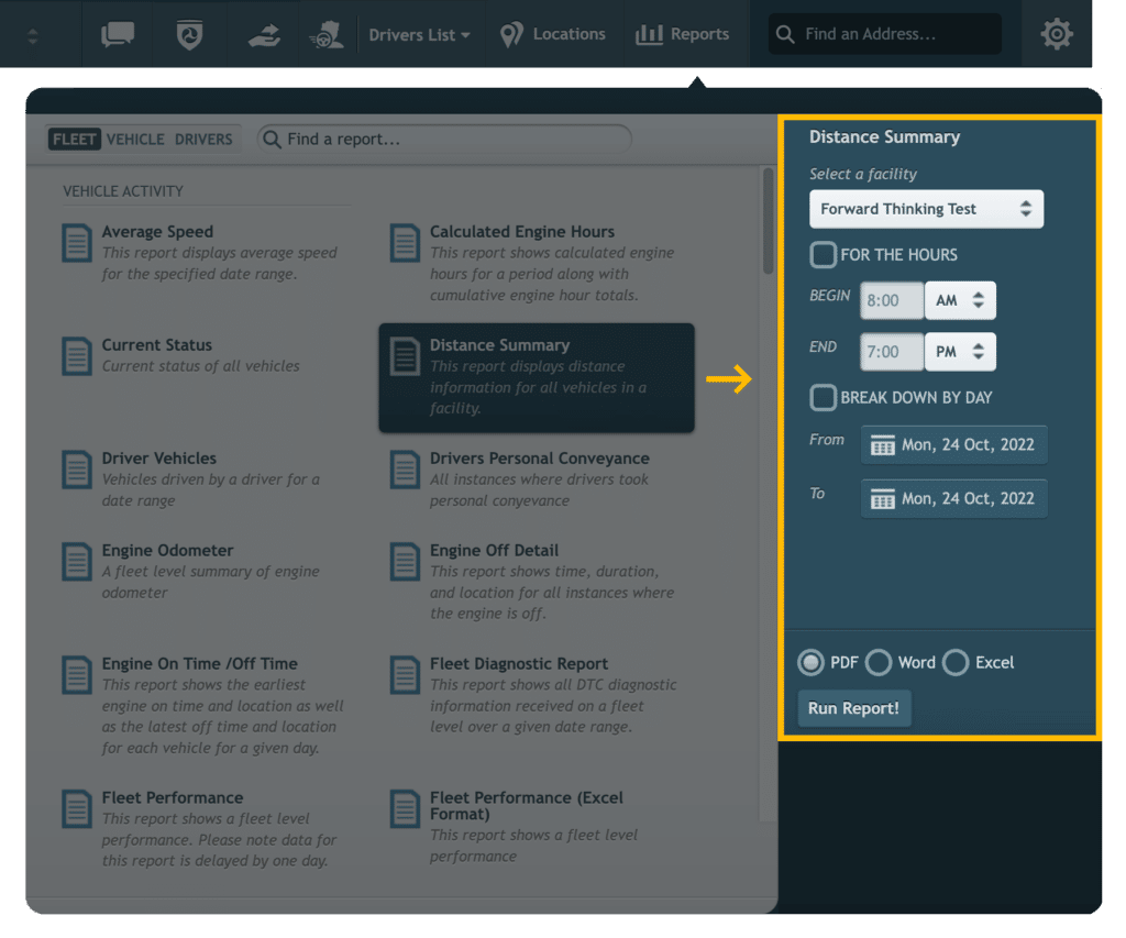 Create and view reports - Forward Thinking Systems