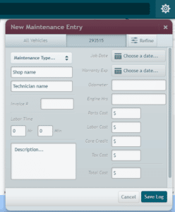Maintenance logs - Forward Thinking Systems