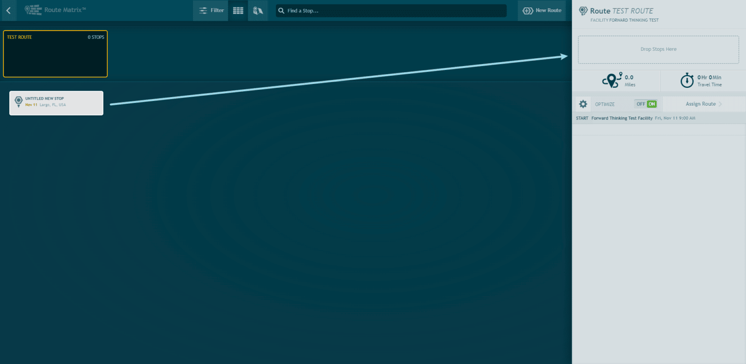 Route Matrix guide - Forward Thinking Systems