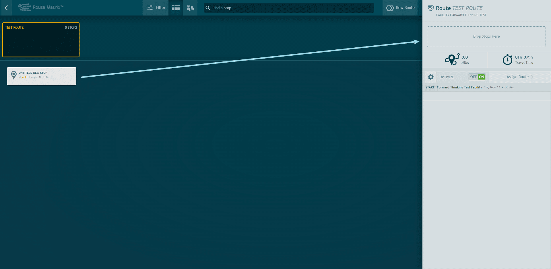 Route Matrix guide - Forward Thinking Systems