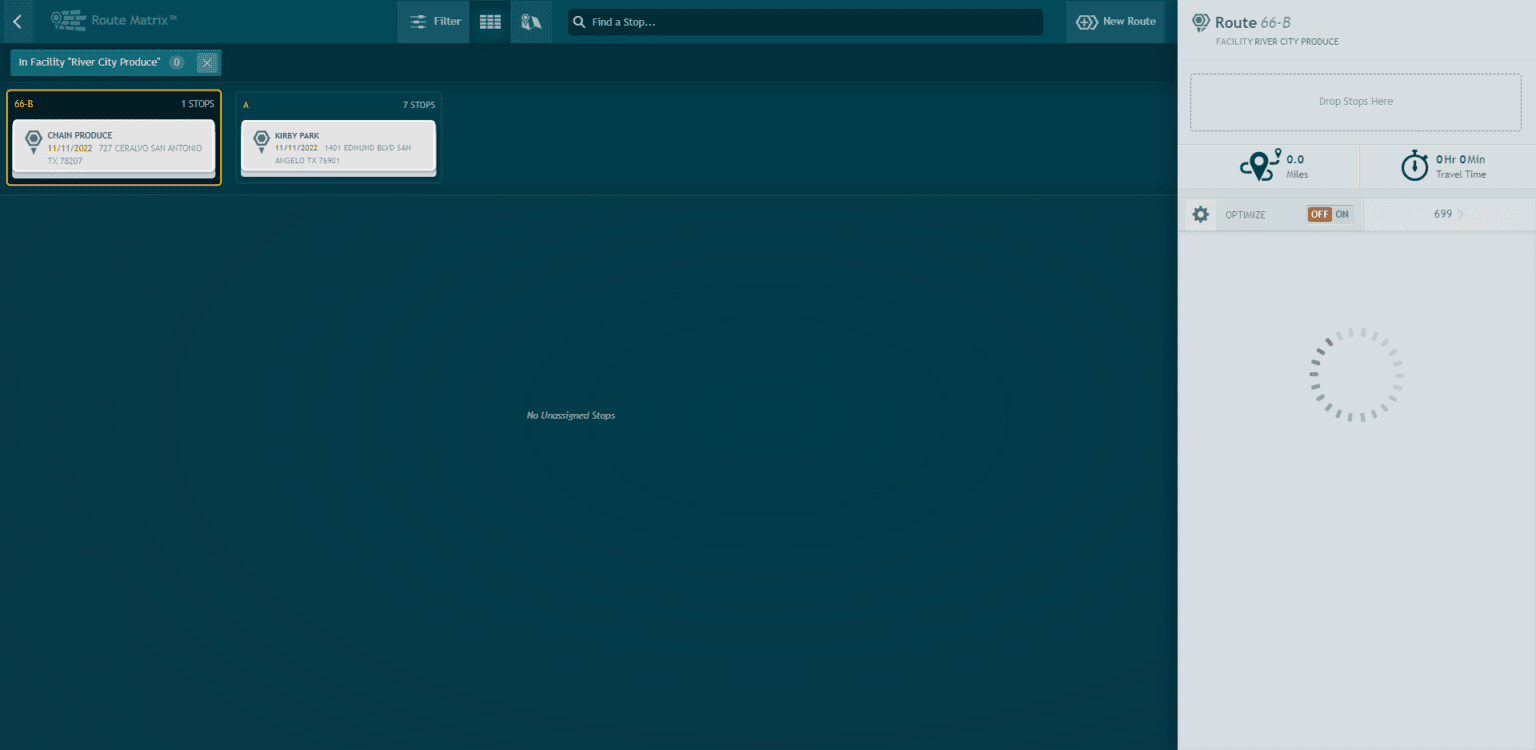 Guide de l'utilisateur de Route Matrix - Forward Thinking Systems