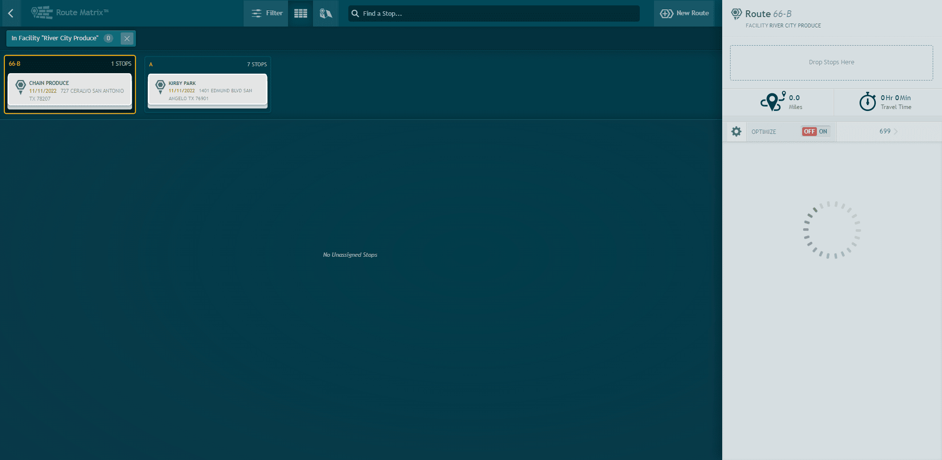 Route Matrix guide - Forward Thinking Systems