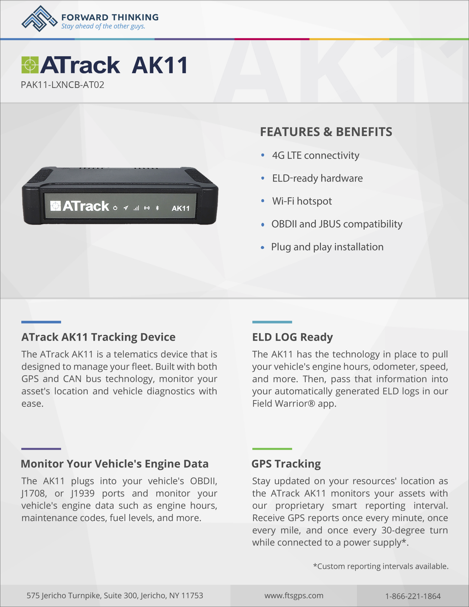 ATrack AK11 product sheet - Forward Thinking Systems