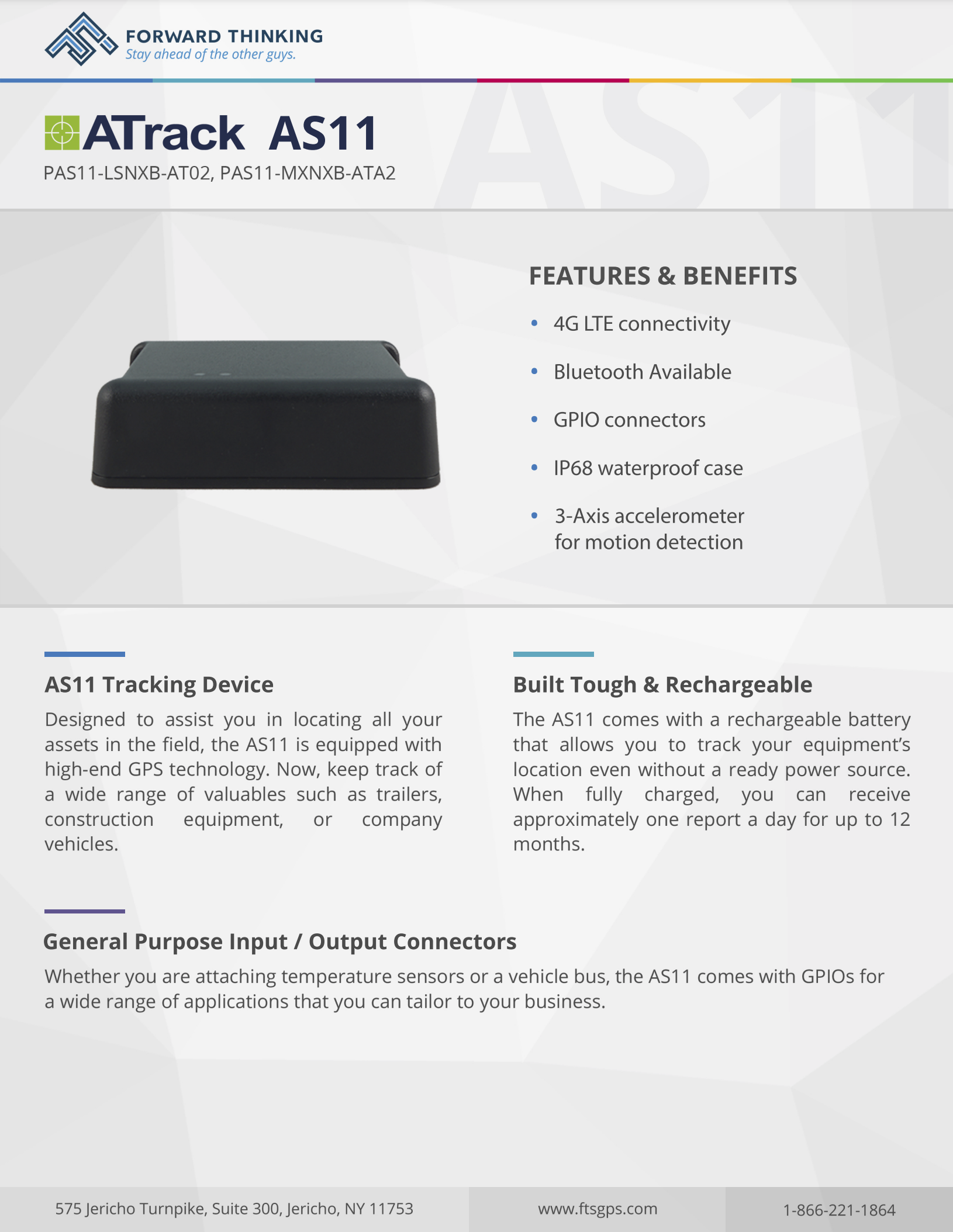 ATrack AS11 Product Sheet - Forward Thinking Systems