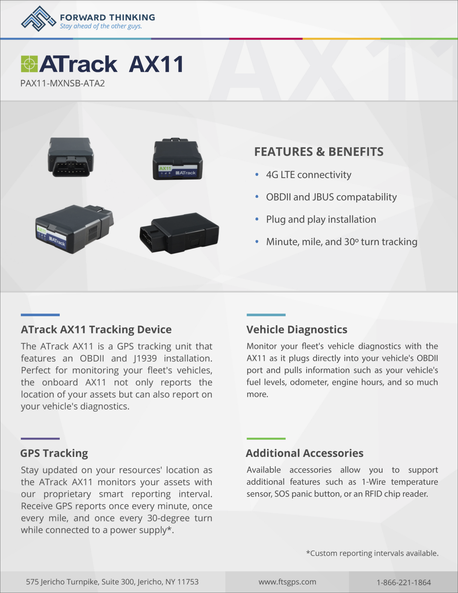 Ficha de producto ATrack AX11 - Forward Thinking Systems