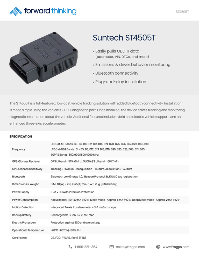 Suntech ST4505T Product Sheet - Forward Thinking Systems