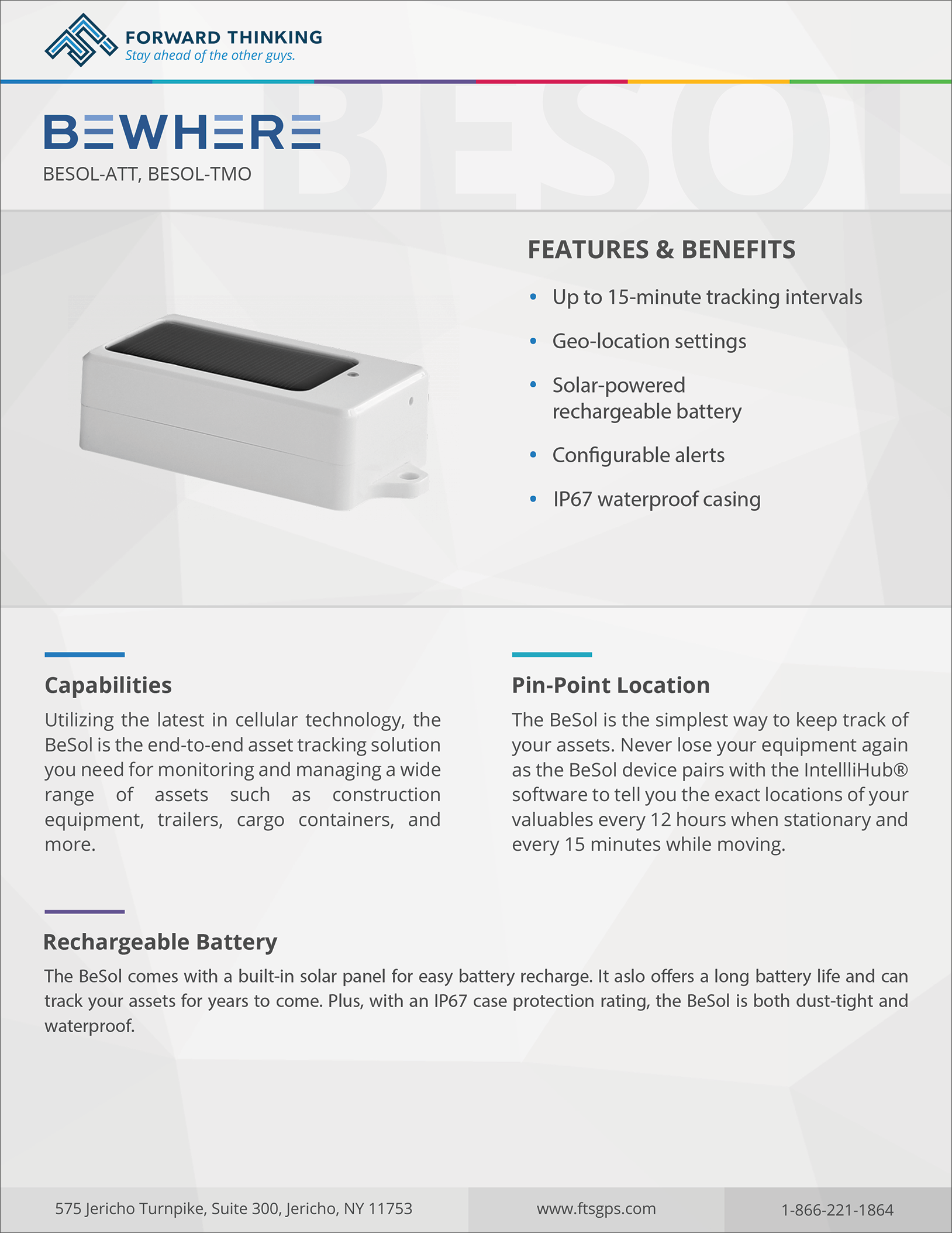 BeWhere BeSol Product Sheet - Forward Thinking Systems