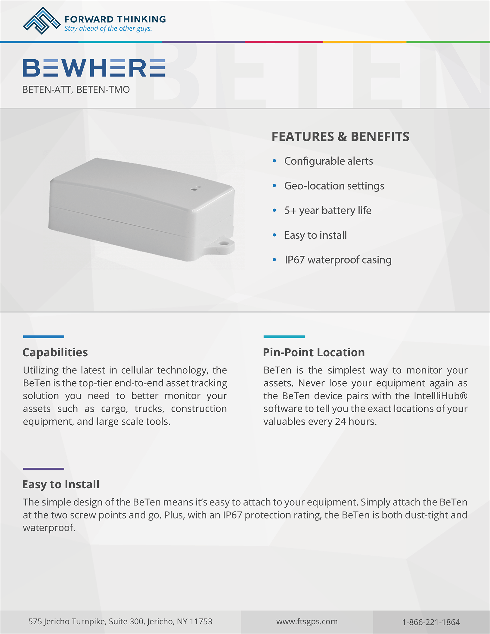 BeWhere BeTen Product Sheet - Forward Thinking Systems