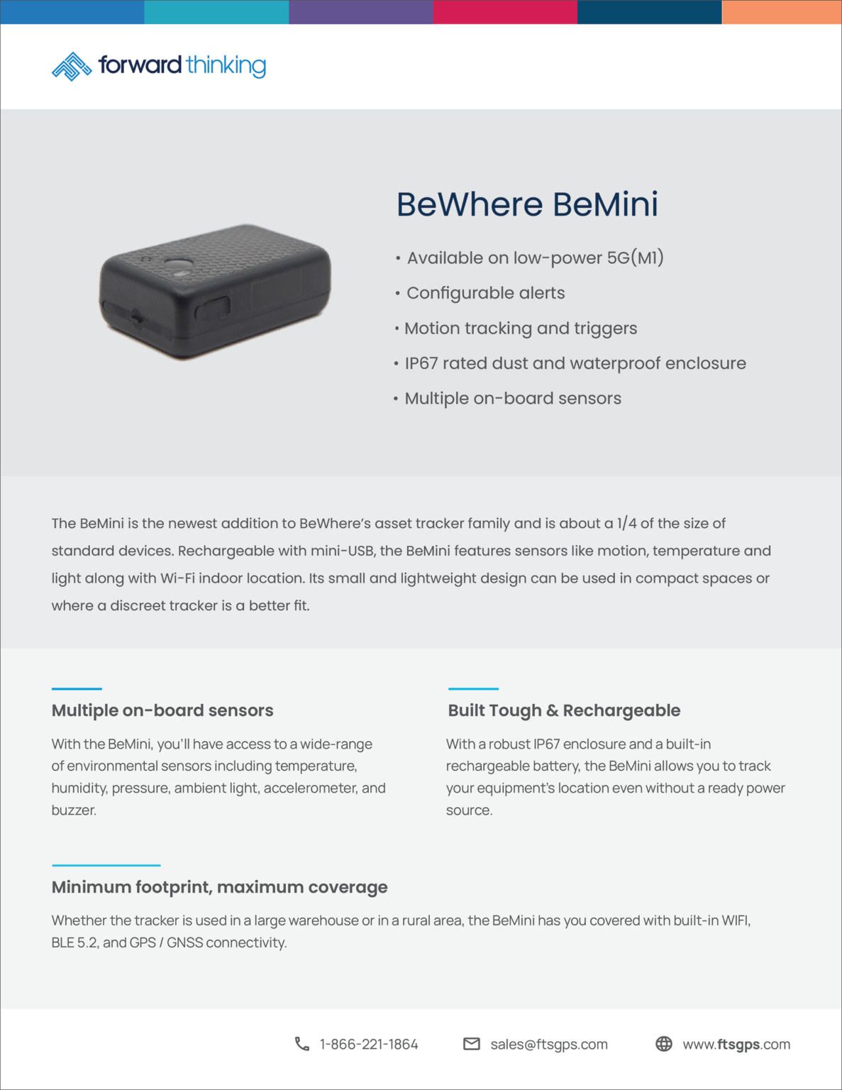BeWhere BeMini Product Sheet - Forward Thinking Systems