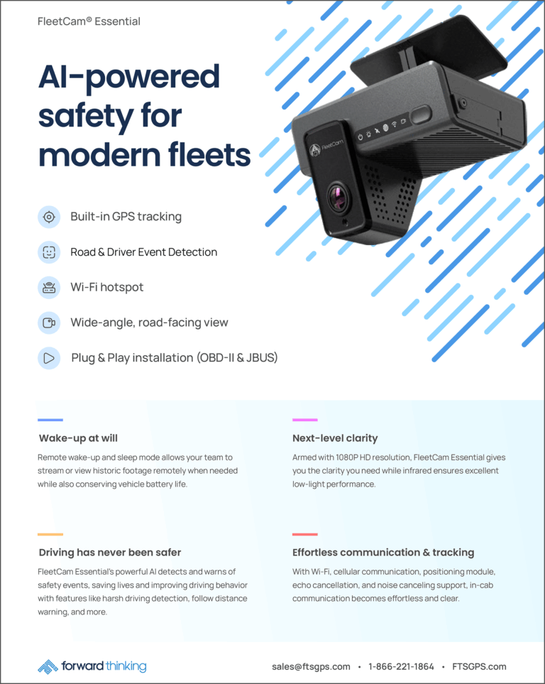 FleetCam Essential Product Sheet - Forward Thinking Systems