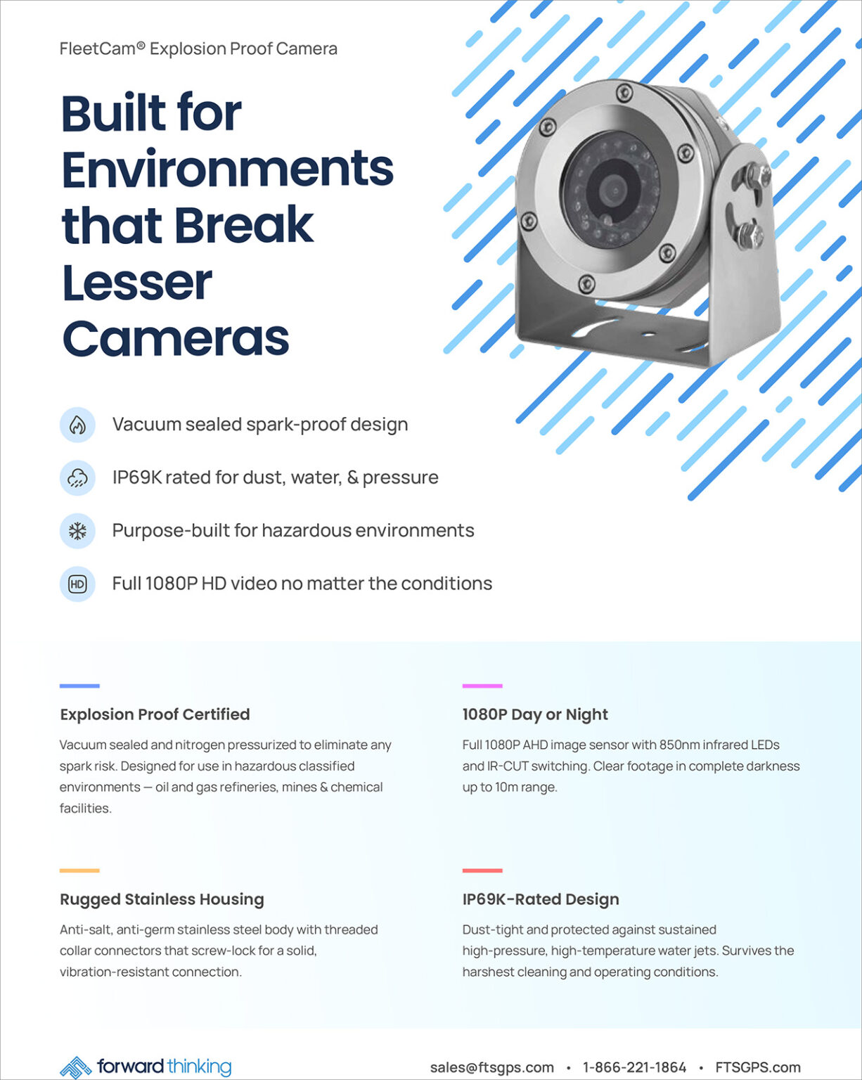 FleetCam Explosion Proof Camera Product Sheet - Forward Thinking Systems