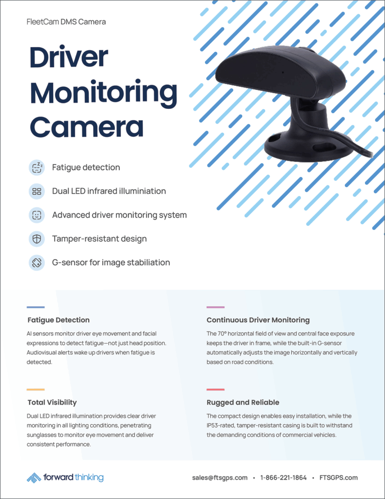 FleetCam DMS Camera Product Sheet - Forward Thinking Systems