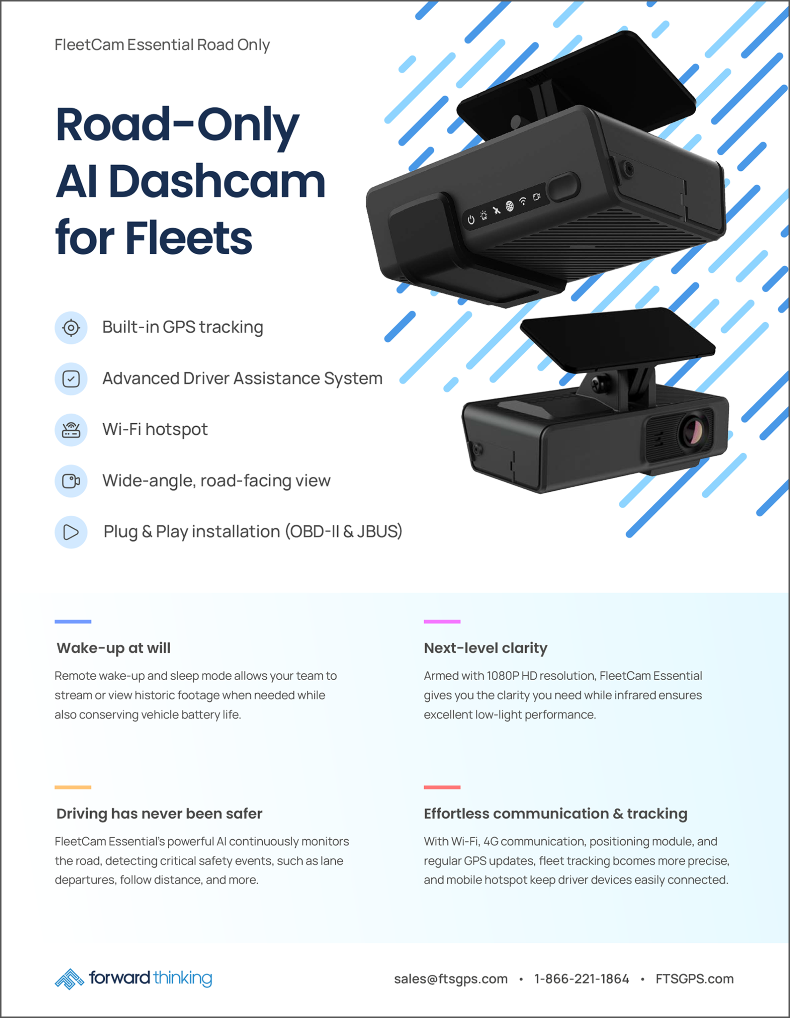 FleetCam Essential Road Only Product Sheet - Forward Thinking Systems