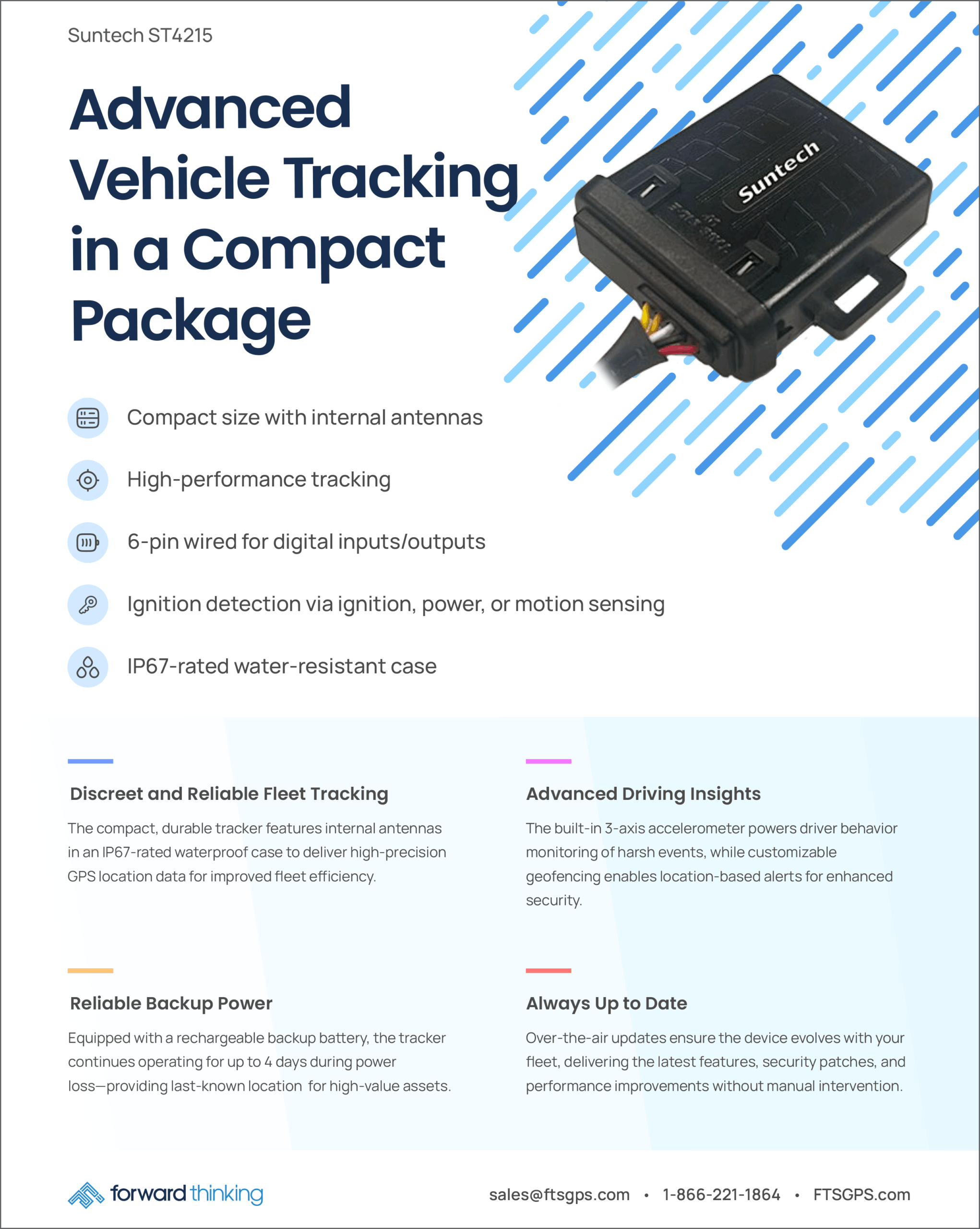 Suntech ST4215 Product Sheet - Forward Thinking Systems